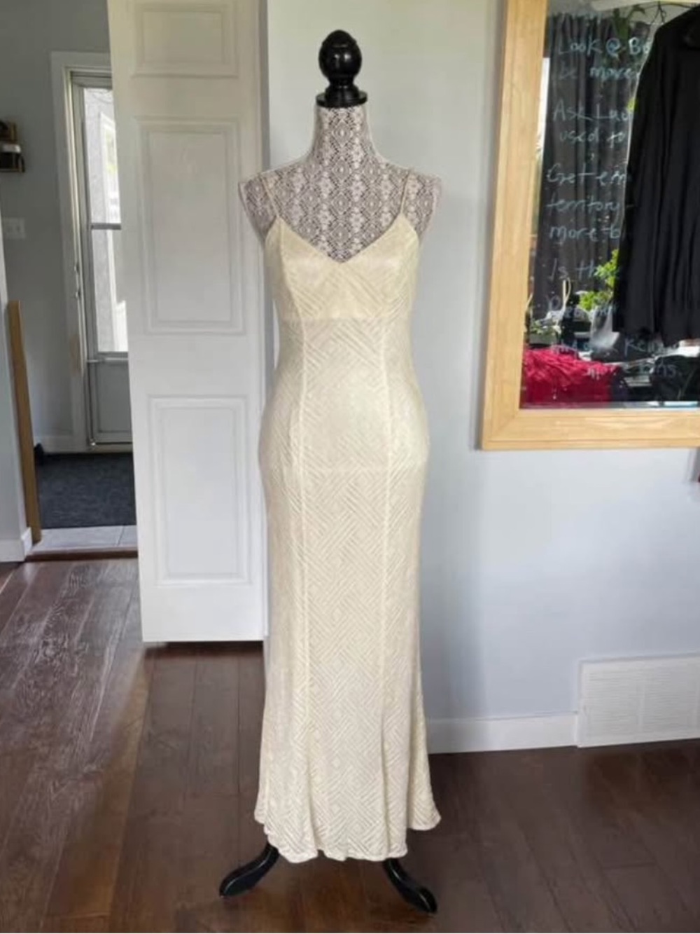 Vintage | Dresses | Vintage Crochet Mermaid Cut Slip Style Party Dress ...
